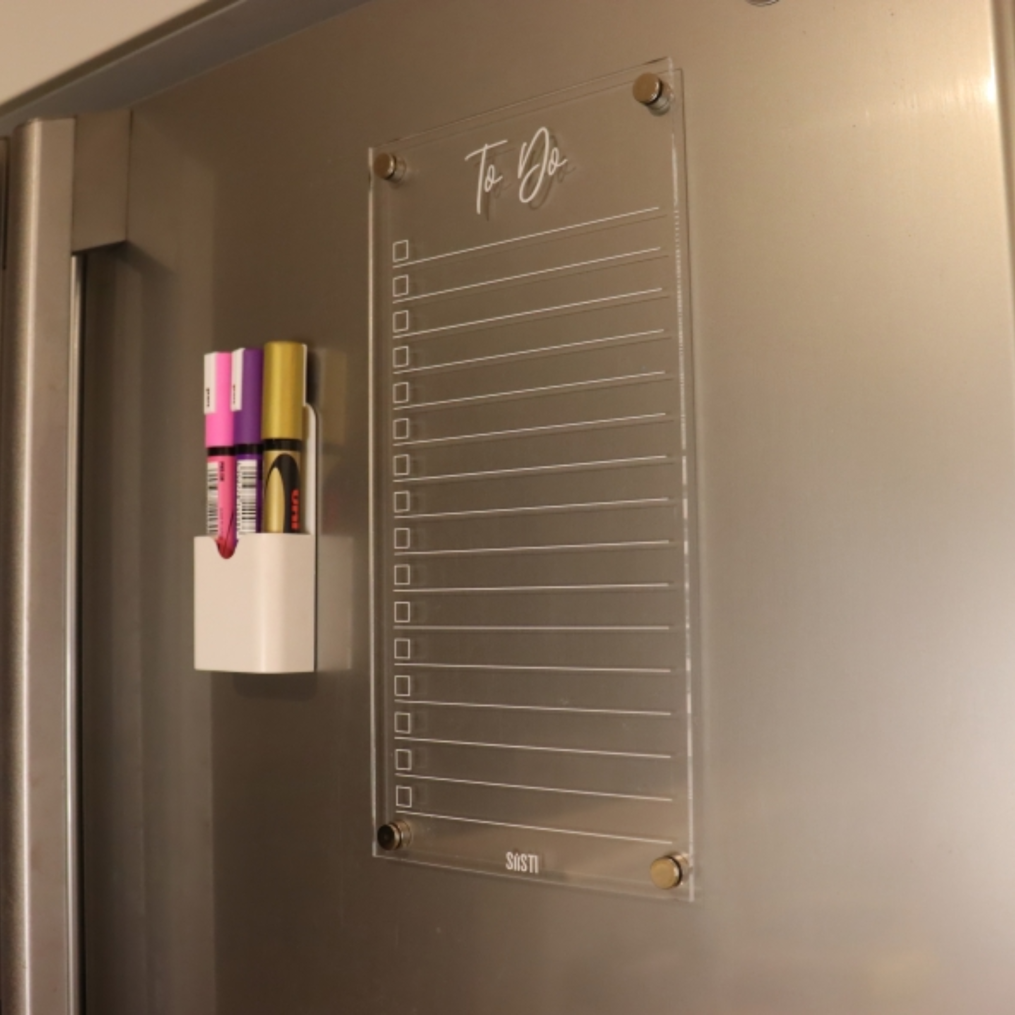 Acrylic | Magnetic | To Do List | CLEAR | Siisti Planners and Organisers