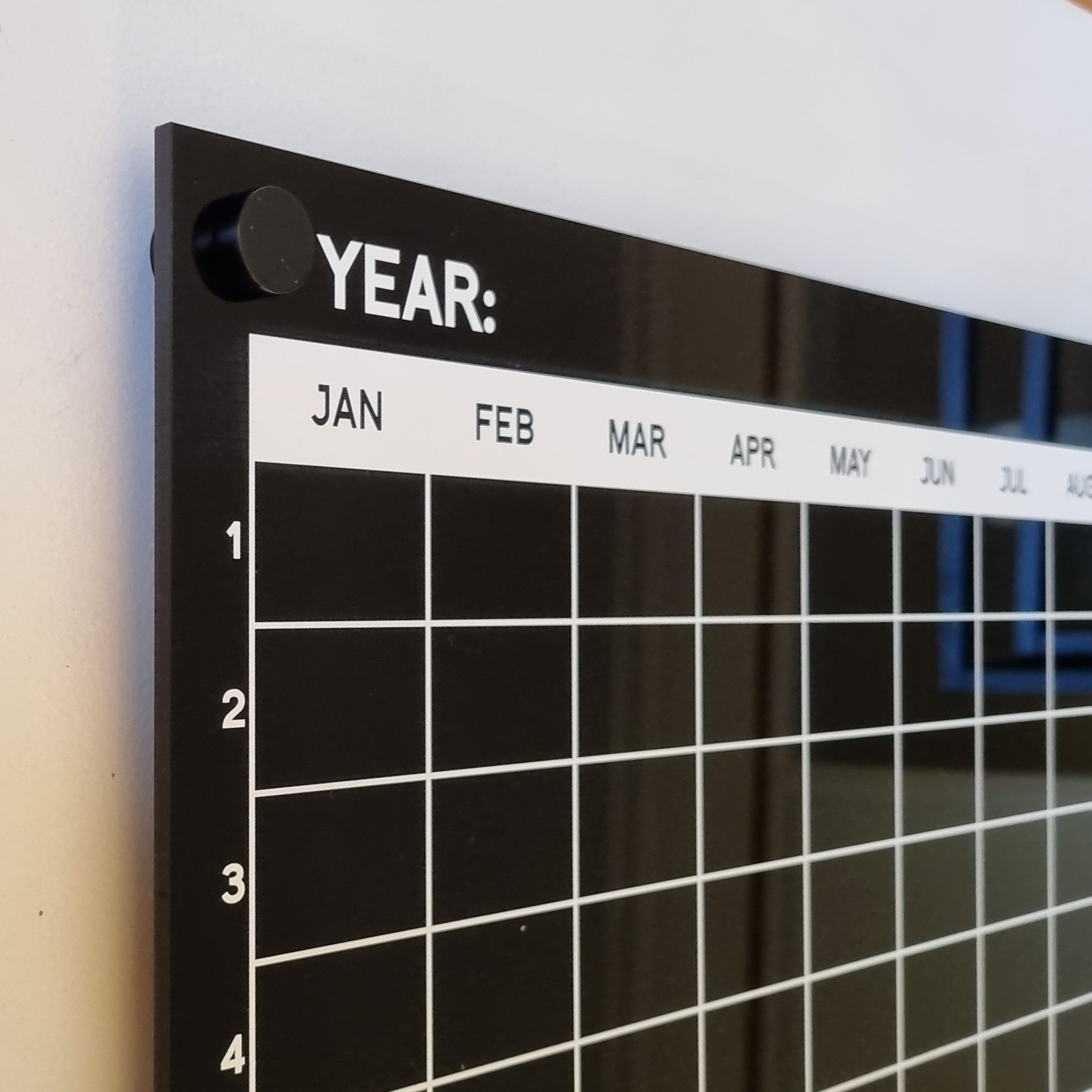 Acrylic | Yearly Planner | Portrait WHITE / Large | Siisti Planners and ...