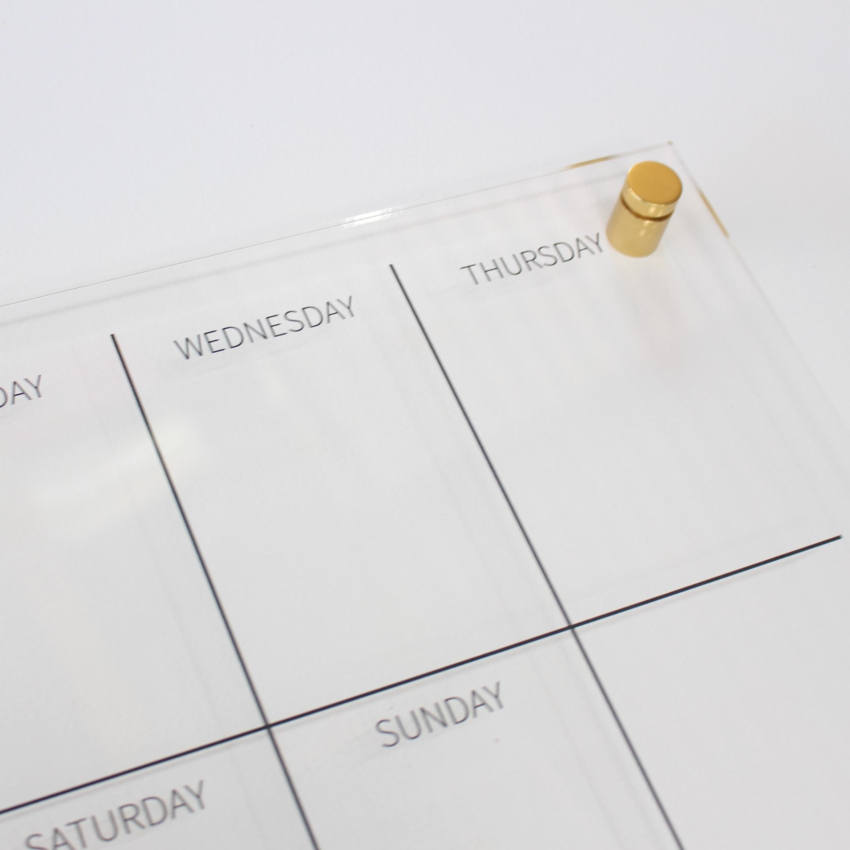 Acrylic | Weekly Wall Planner | Landscape | CLEAR | Siisti Planners and ...