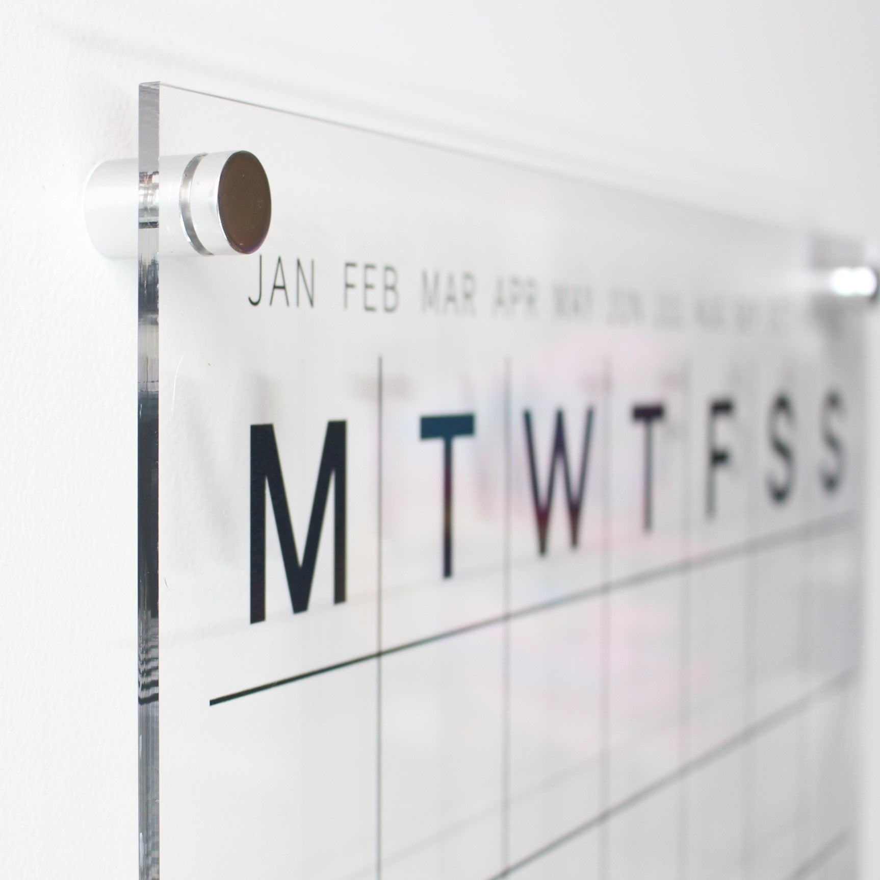 Acrylic | Monthly | Wall Planner with Notes | CLEAR | Siisti Planners ...