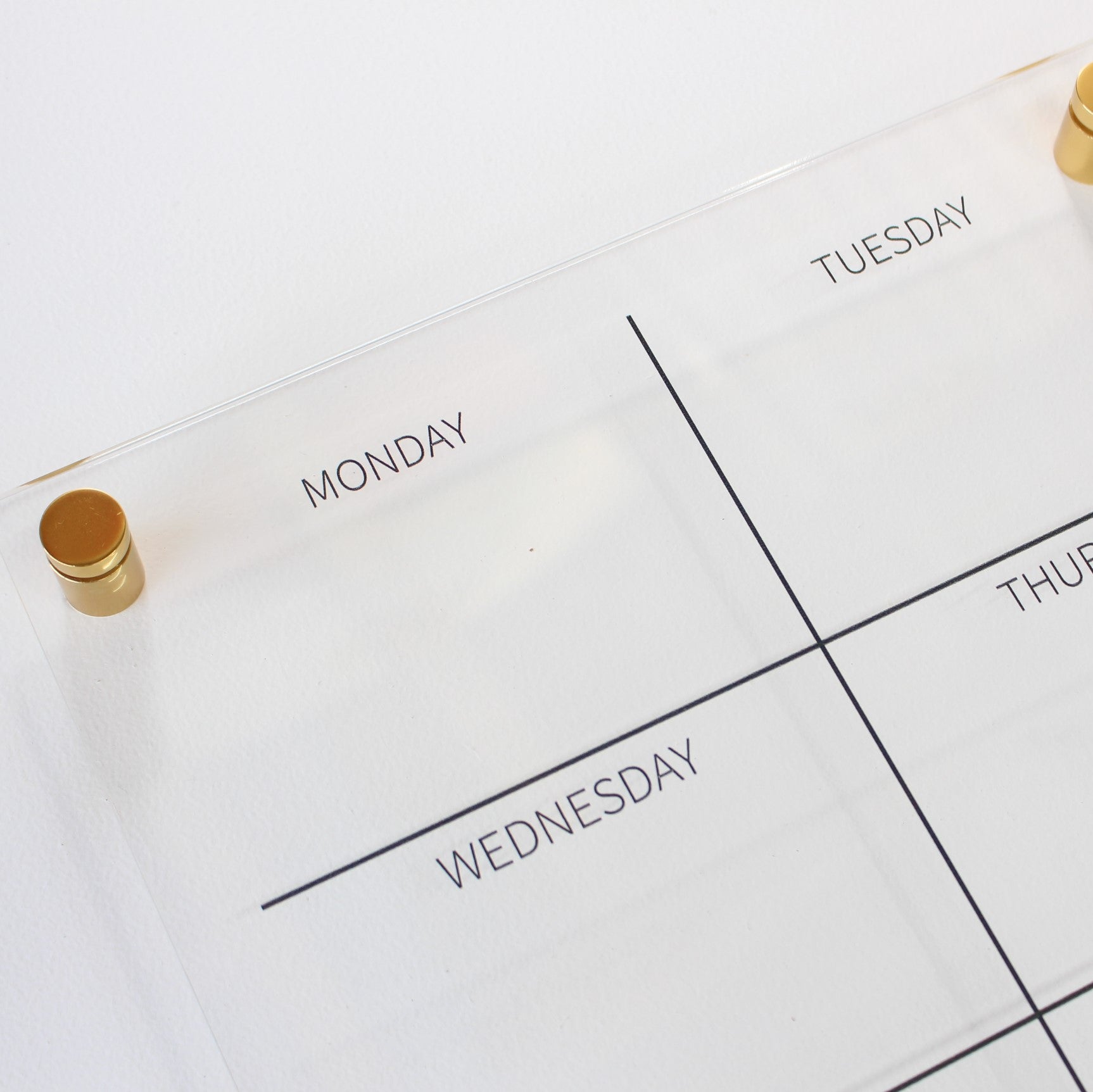 Acrylic | Weekly Wall Planner | Portrait | CLEAR | Siisti Planners and ...